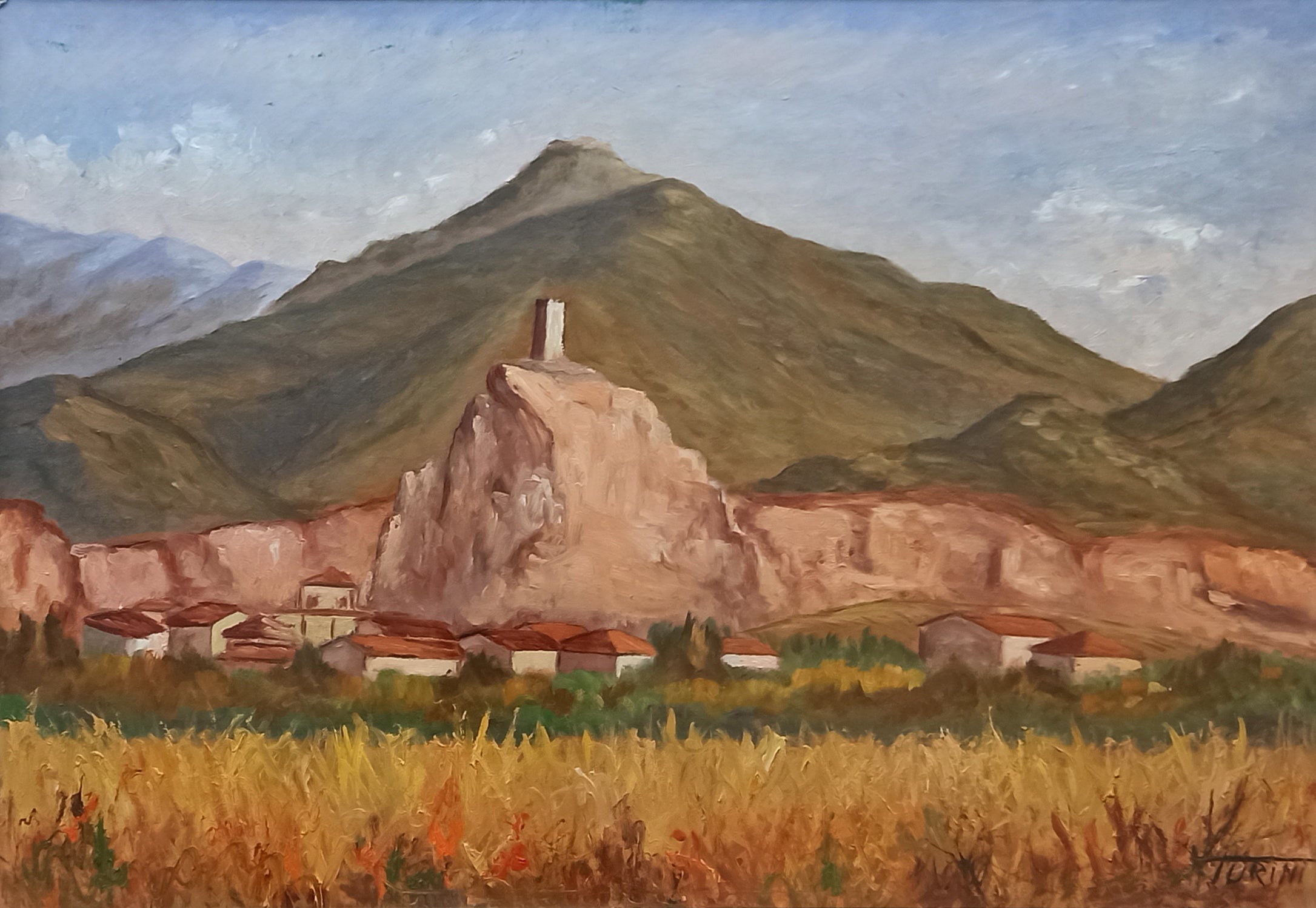 Turini - Veduta della torre di Caprona – Venderequadri
